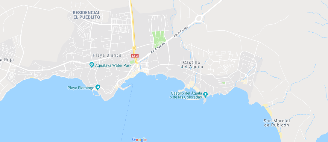 Playa Blanca, Lanzarote: Our Interactive Map of the Area